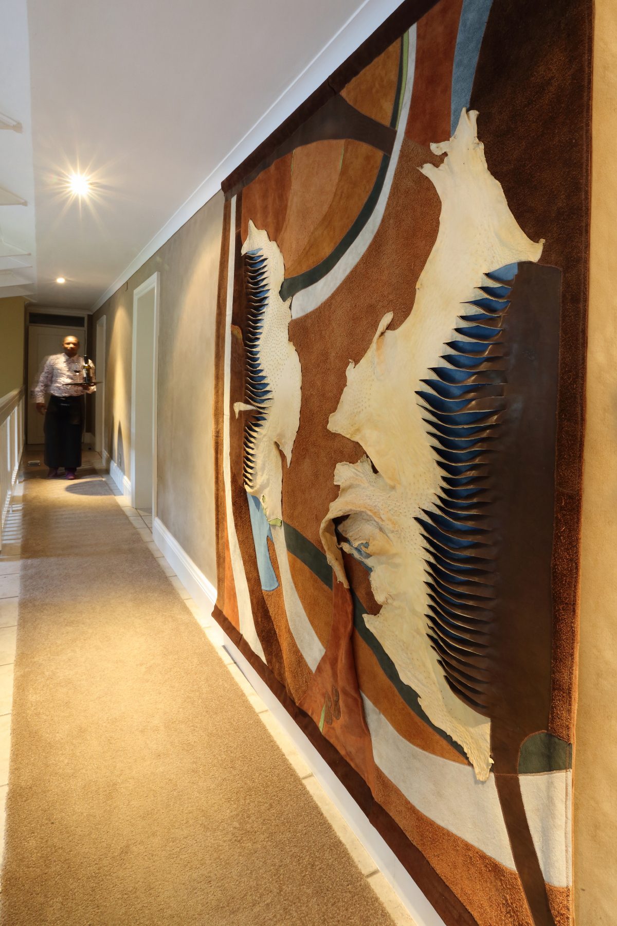 Artwork on guests' catwalk by Beatrix Bosch - Serendipity Wilderness ...